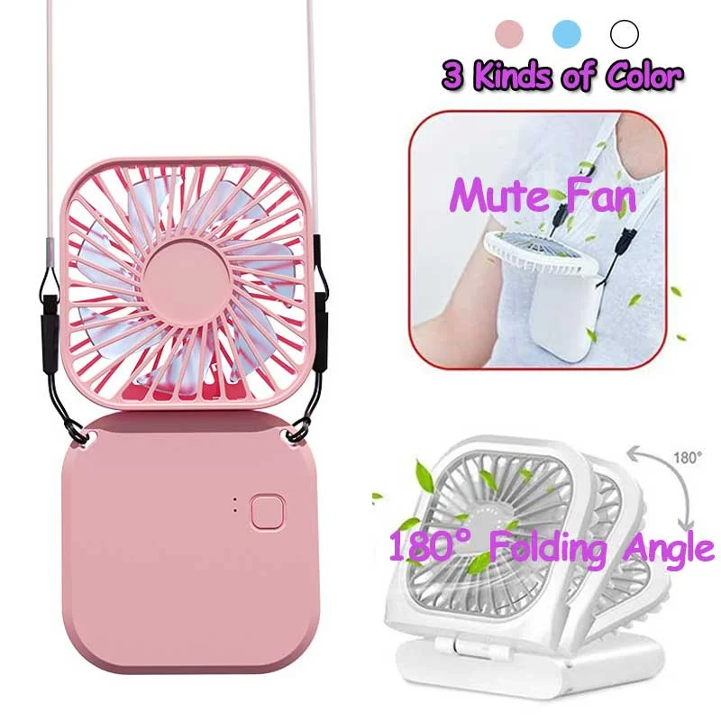 2023-NEW-PROTABLE-FOLDABLE-MINI-HANGING-NECK-FAN-USB-RECHARGEABLE-MINI ...
