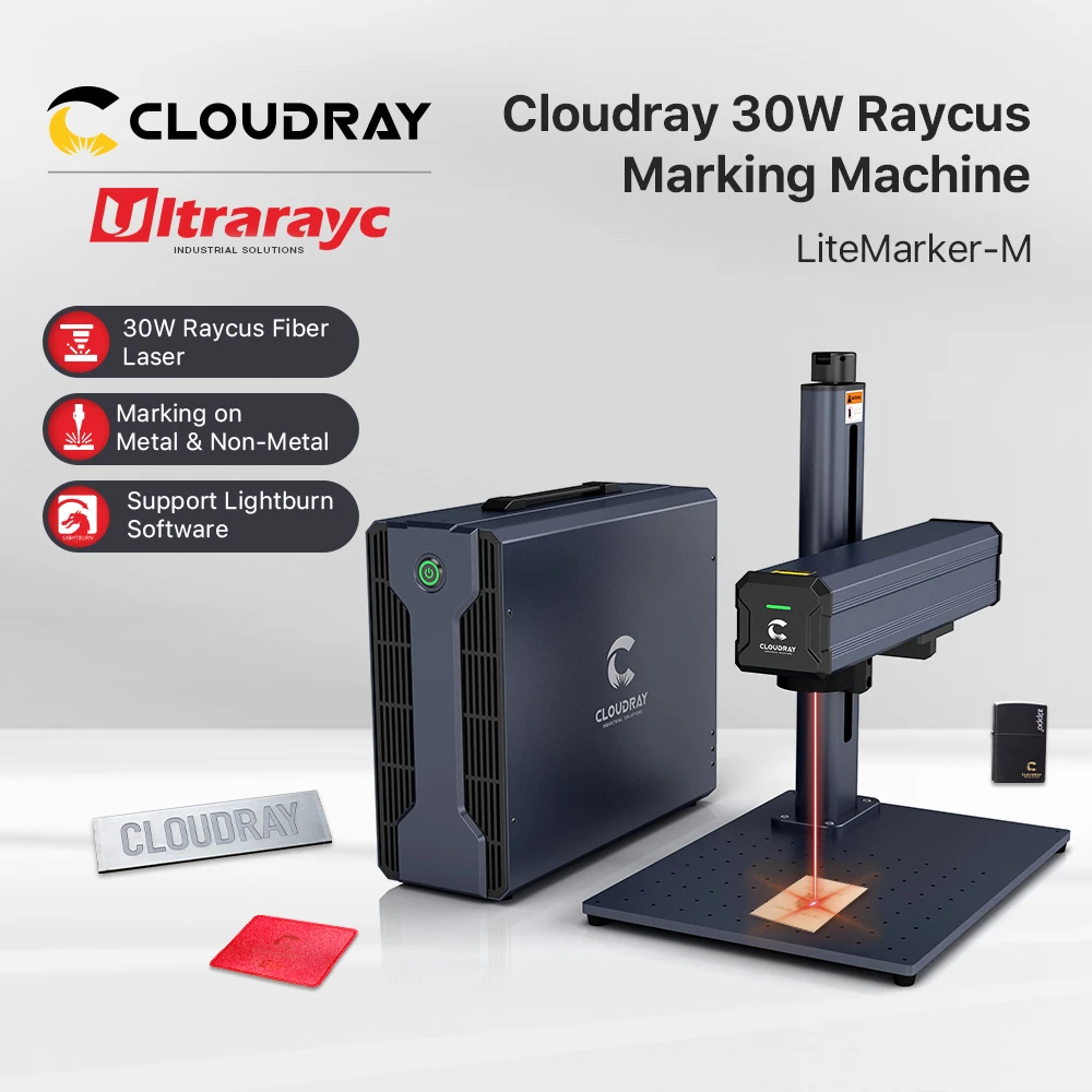 Cloudray-30W-Raycus-LiteMarker-M-Portable-Marking-Machine-Fiber-Laser-Engrave-on-Stainless-Steel ...