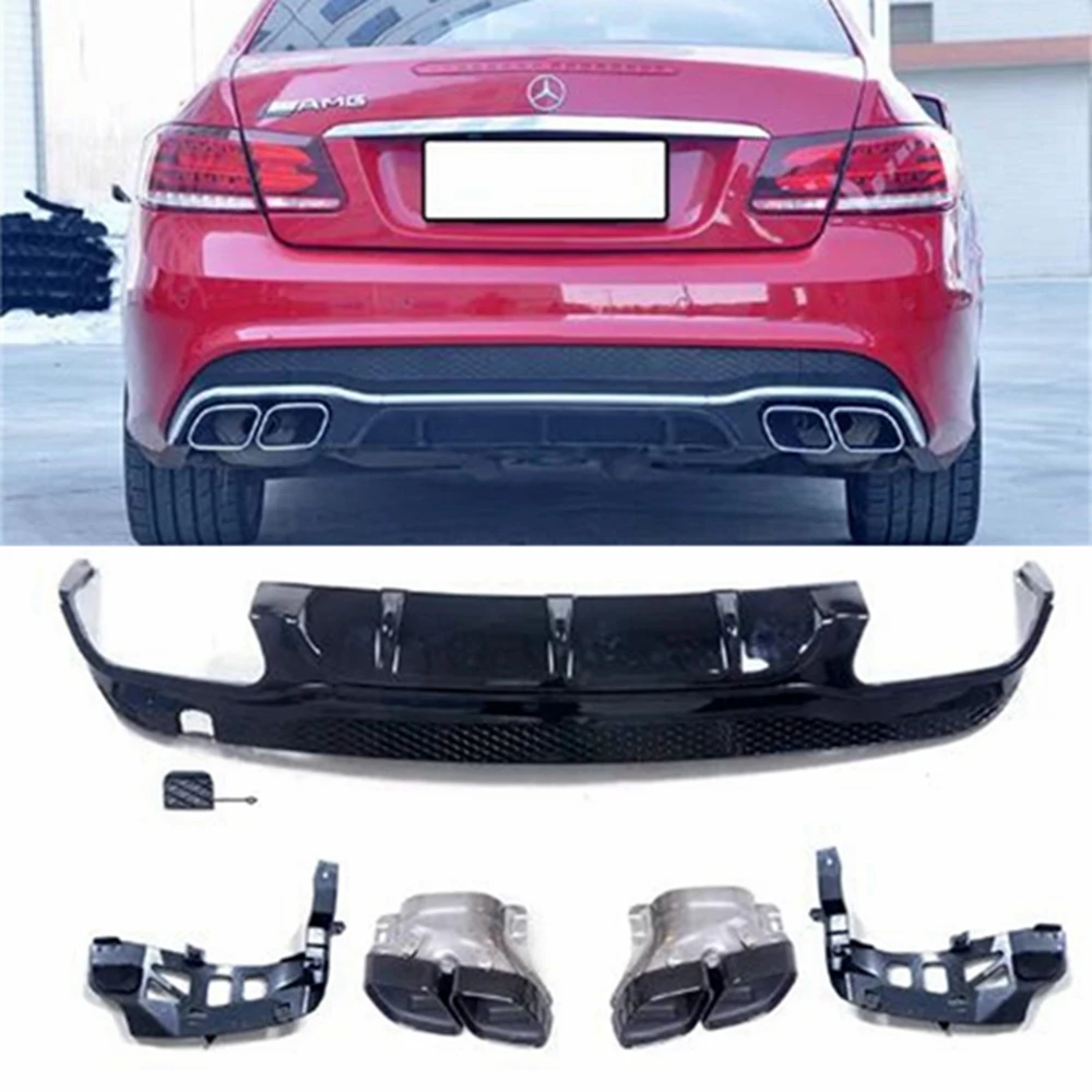 E53-E63-AMG-Rear-Diffuser-With-Exhaust-Pipe-For-Mercedes-Benz-E-Coupe ...