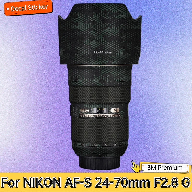 For-NIKON-AF-S-24-70mm-F2-8-G-Lens-Sticker-Protective-Skin-Decal-Vinyl ...