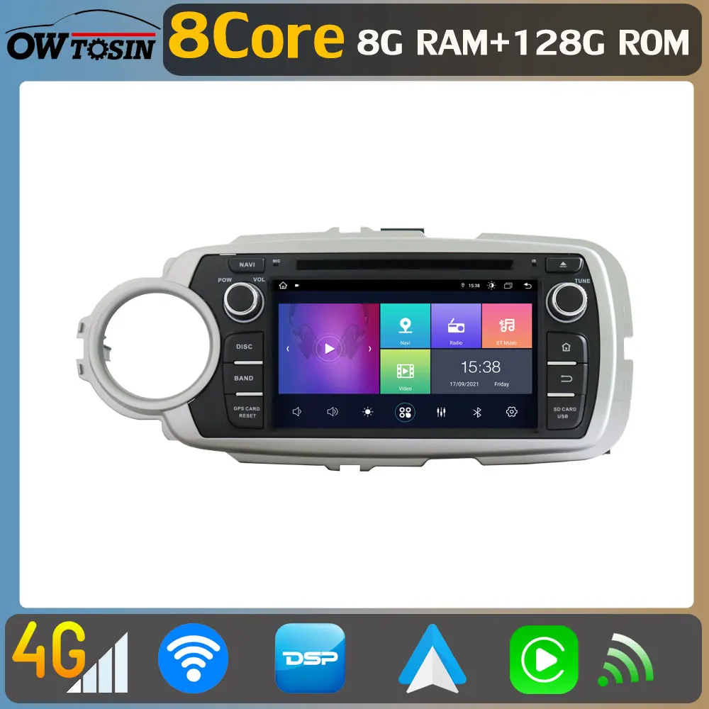 2 Din 8core 8g+128g Car Dvd Gps Radio Stereo Android 11 For Toyota ...