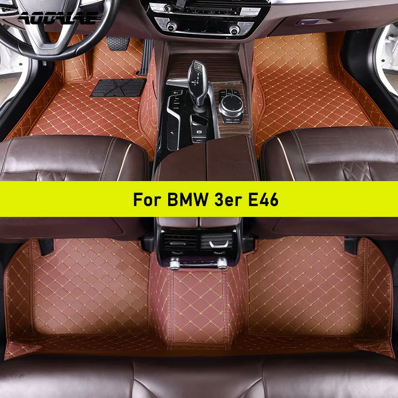 AOOALE Custom Car Floor Mats For BMW 3er E46 1997-2004 318-330 Auto ...