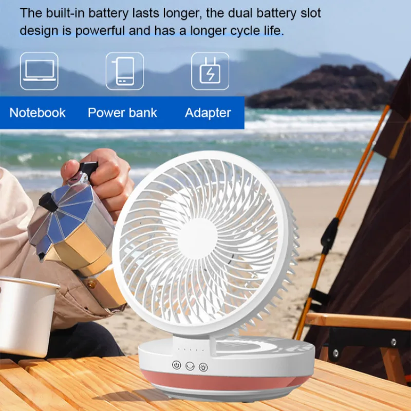 Home-wallmounted-Fan-Rechargeable-Multifunction-Mute-Air-Circulation ...