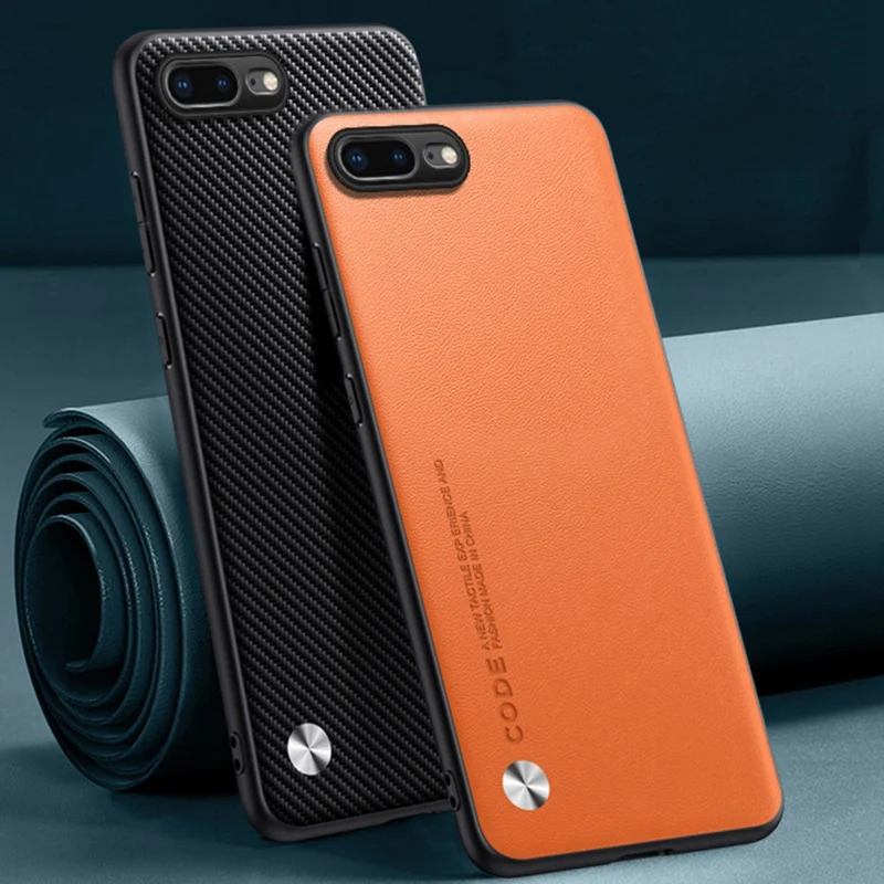 Luxury PU Leather Case For iPhone 7 8 Plus Back Cover Matte Silicone ...