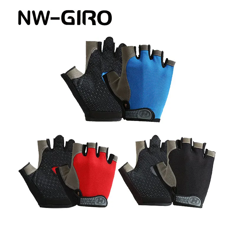 NW-GIRO-Cycling-Gloves-Half-Finger-Shockproof-Wear-Resistant-Breathable ...
