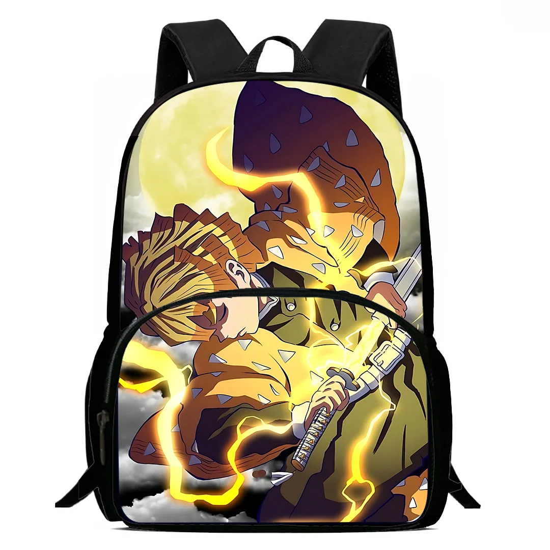 Mochilas para niños Demon Slayer Agatsuma Zenitsu, regalo de cumpleaños ...