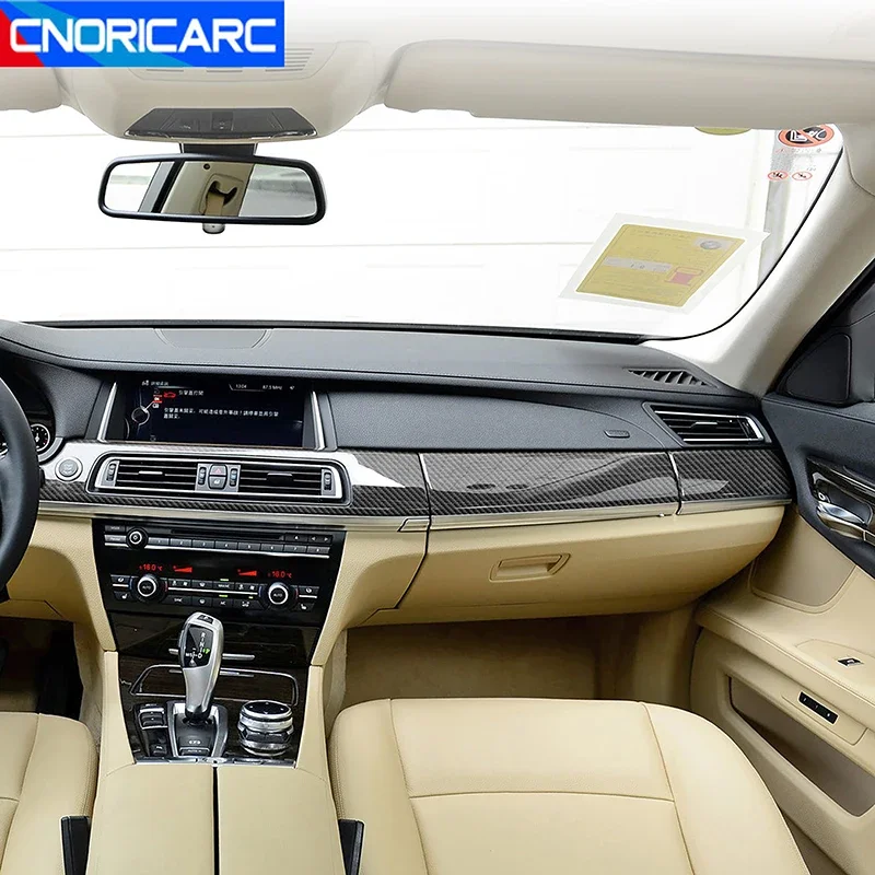 Carbon-Fiber-Color-Car-Center-Console-Panel-Frame-Trim-Stickers-For-BMW ...
