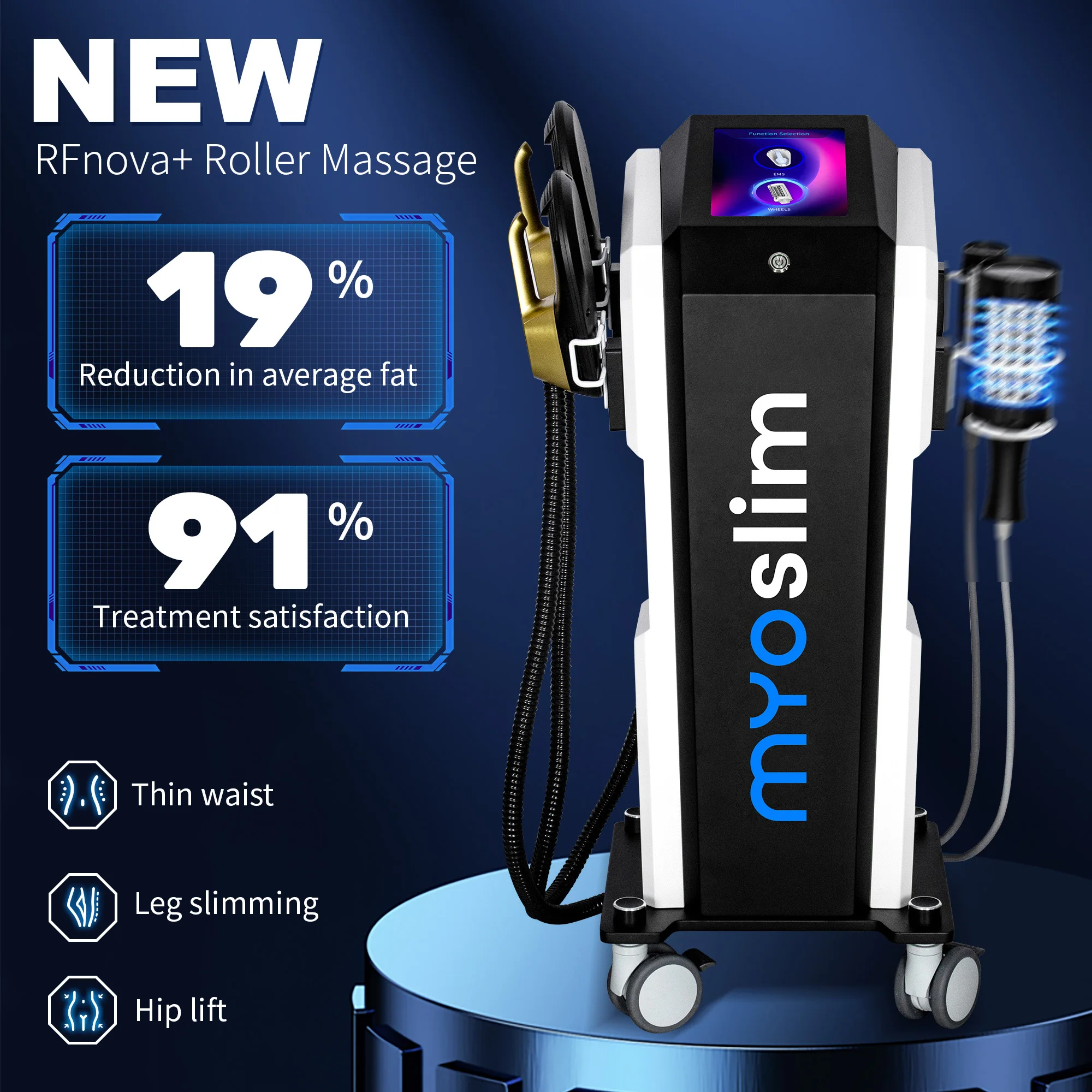 MYOSLIM 6500W Sculpting Butt Lift Machine 2 in 1 Body Sculpt Machine RF ...