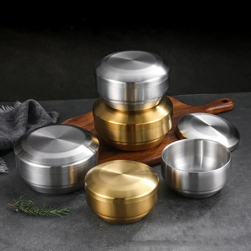 304-Stainless-Steel-Double-Rice-Bowl-Soup-Bowl-Steamed-Rice-Bowl-Anti ...