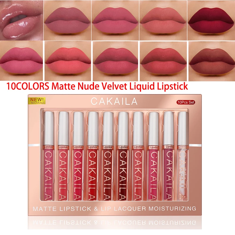 Matte-Velvet-Liquid-Lipstick-LipGloss-And-Transparent-Clear-Lip-Oil ...