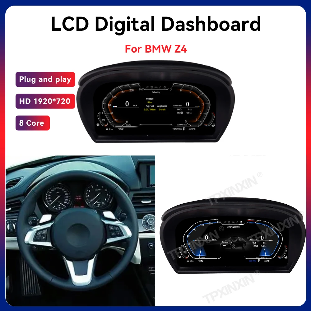 For-BMW-Z4-Car-Digital-Dashboard-Panel-Virtual-Instrument-Cluster ...