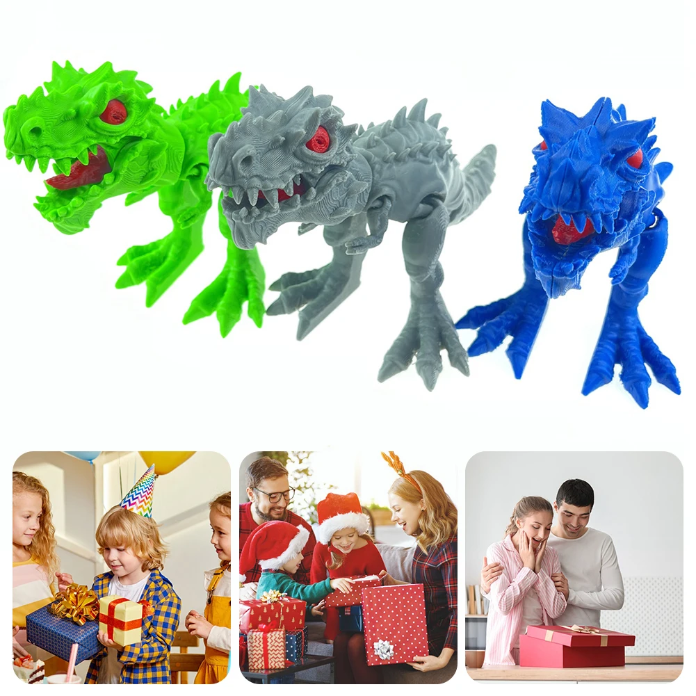 3D-Printed-Big-Mouth-Dinosaur-Model-Multi-Jointed-Movable-Simulated ...