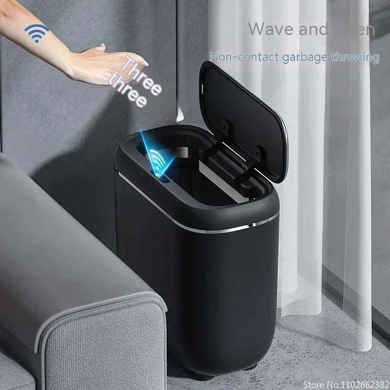 14L-Smart-Trash-Can-Automatic-Sensor-Garbage-Can-For-Bathroom-Kitchen ...