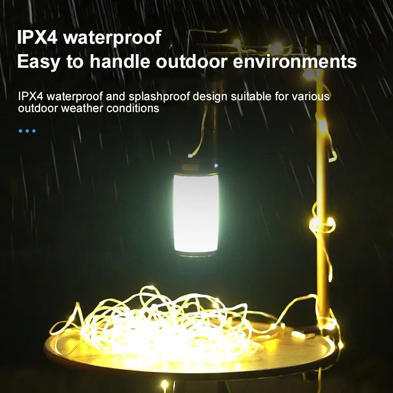 RGB-String-Lights-LED-Camping-Lamp-Strong-Light-Rechargeable-10m-Strip ...