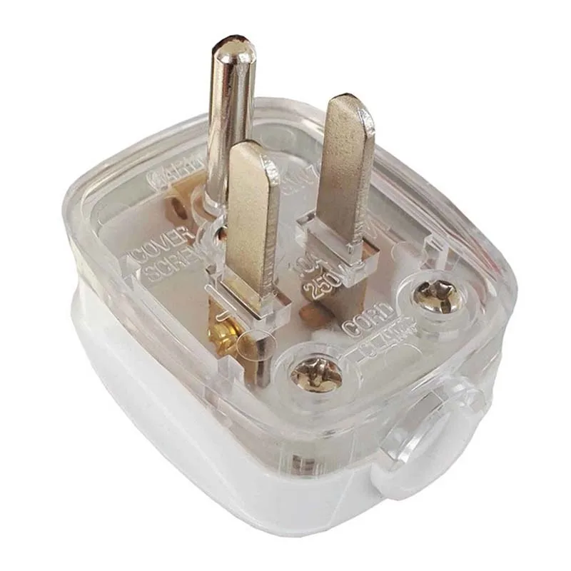 White-America-Ground-3-Pole-Male-US-Wiring-Plug-Type-B-Power-Strip ...