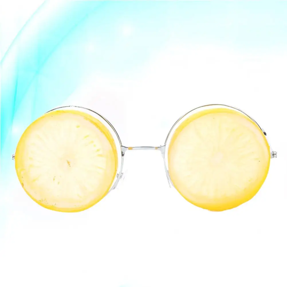 Funny Eyeglasses Lightweight Yellow Lemon Design Glasses Party Props ...