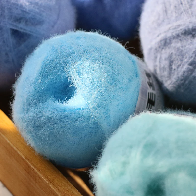 Small-Puff-Super-Soft-Wool-Like-Felt-Yarn-Crochet-Bar-Needle-Baby ...