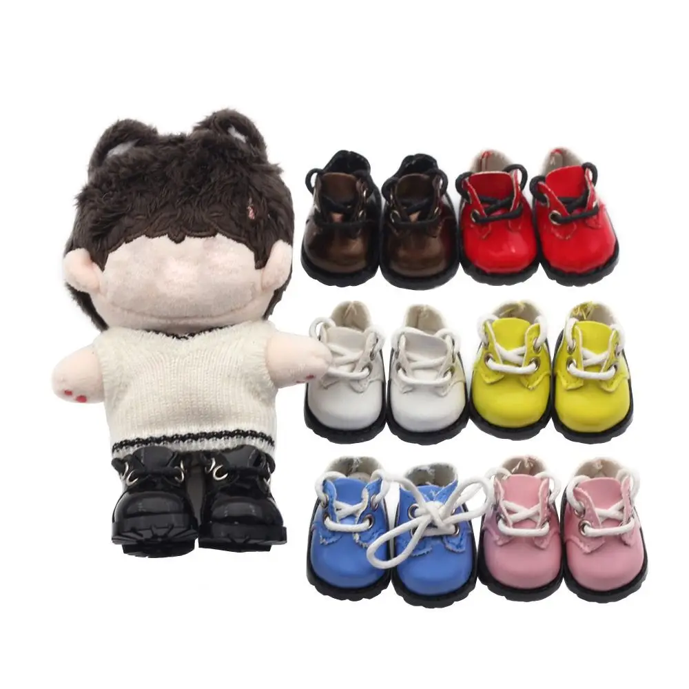 3-8X2-3cm-10cm-Cotton-Doll-Toy-Shoes-Suit-Shoes-Shiny-Leather-Round-Toe ...