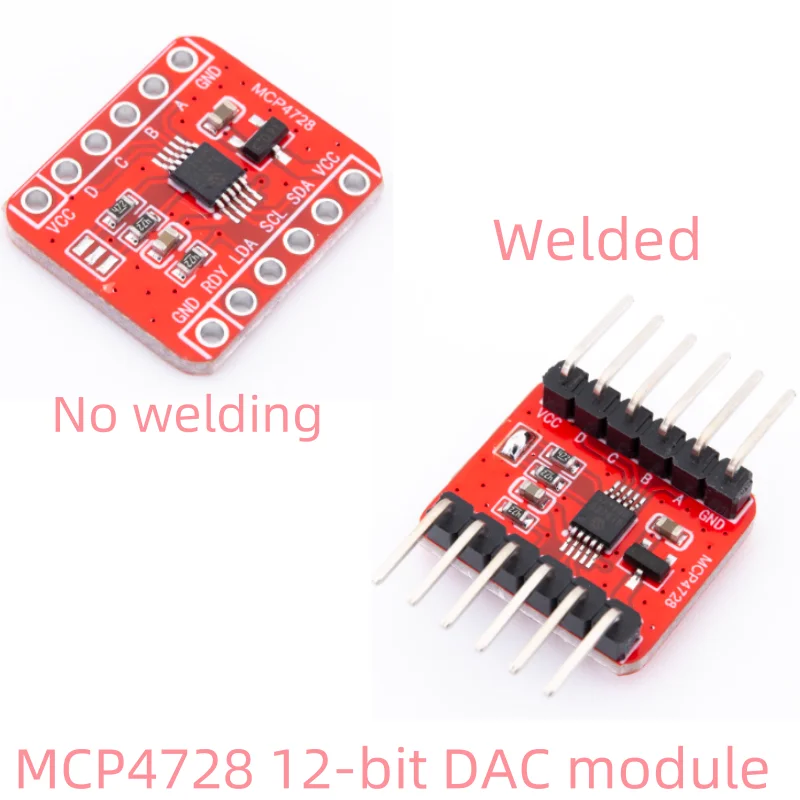 DC3.3-5V MCP4728 4-channel 12-bit DAC module with 12-bit I2C interface ...