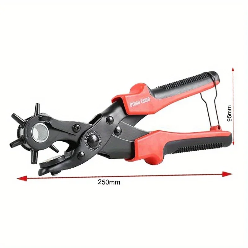 Belt Hole Puncher Leather Duty Non-Slip Handle Rotating Belt Hole ...
