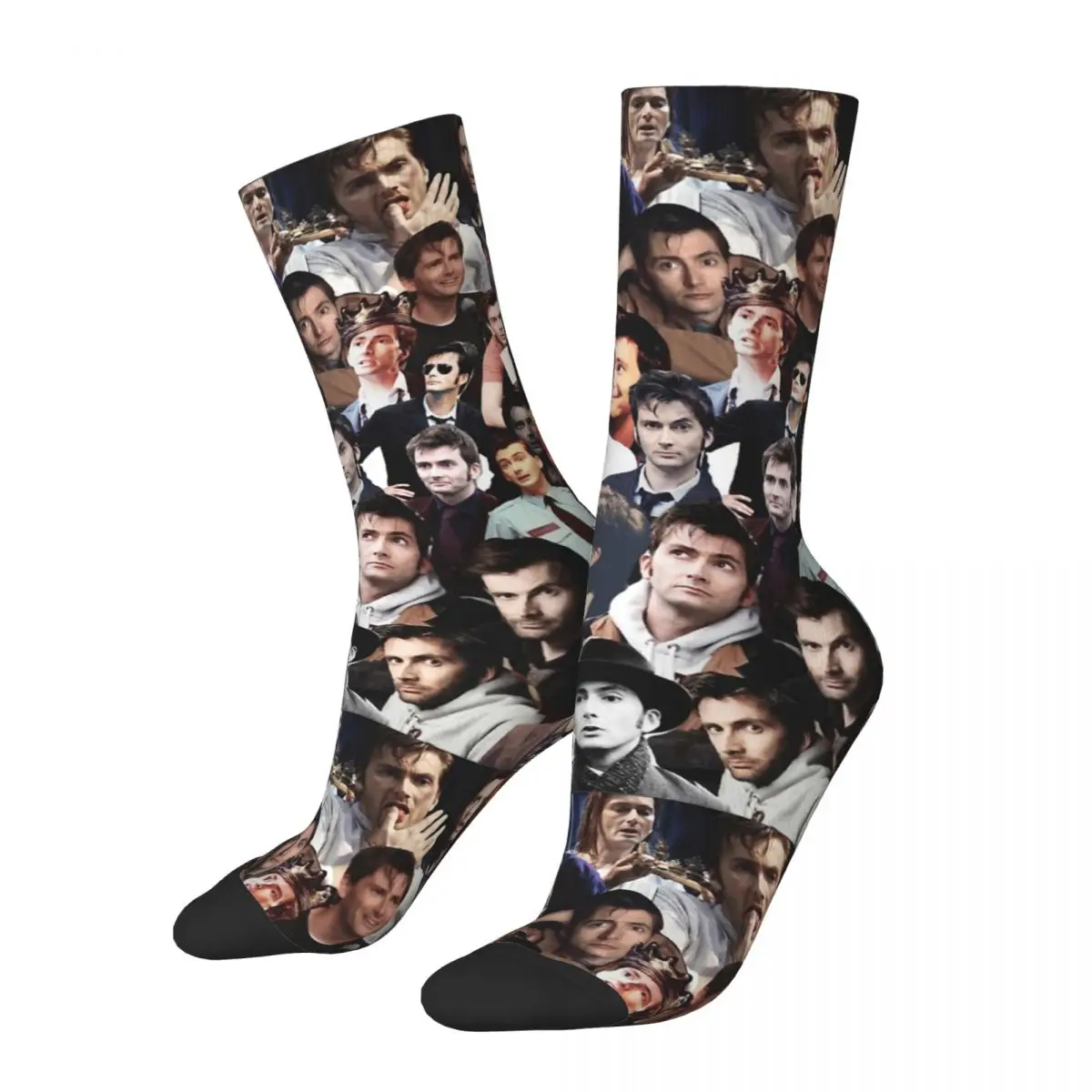 Harajuku-Female-Socks-Retro-David-Tennant-Collage-Merch-Soft-Funny ...