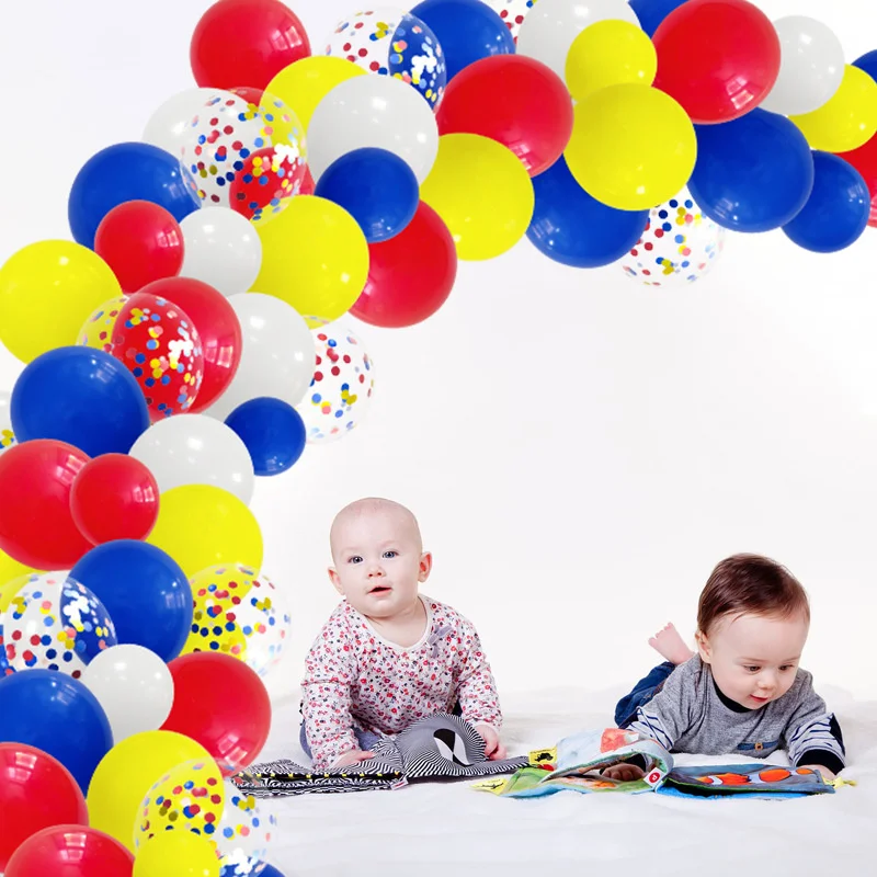 Colorful-Garland-Arch-Balloon-Set-Red-Green-Yellow-Series-Balloon-Chain ...