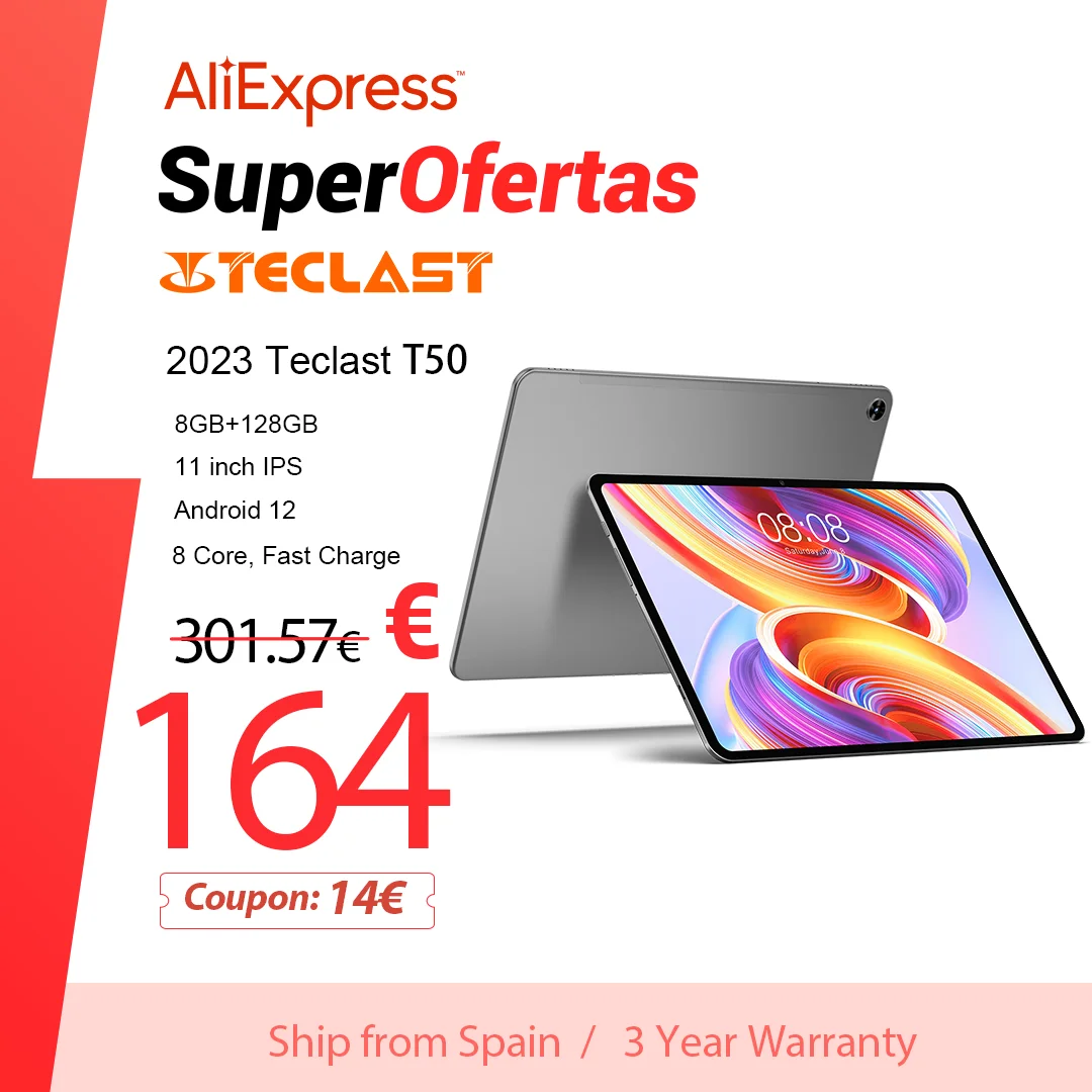 2023 TECLAST T50 11 inch Anroid 12 Tablet 2000x1200 18W PD Fast Chage ...