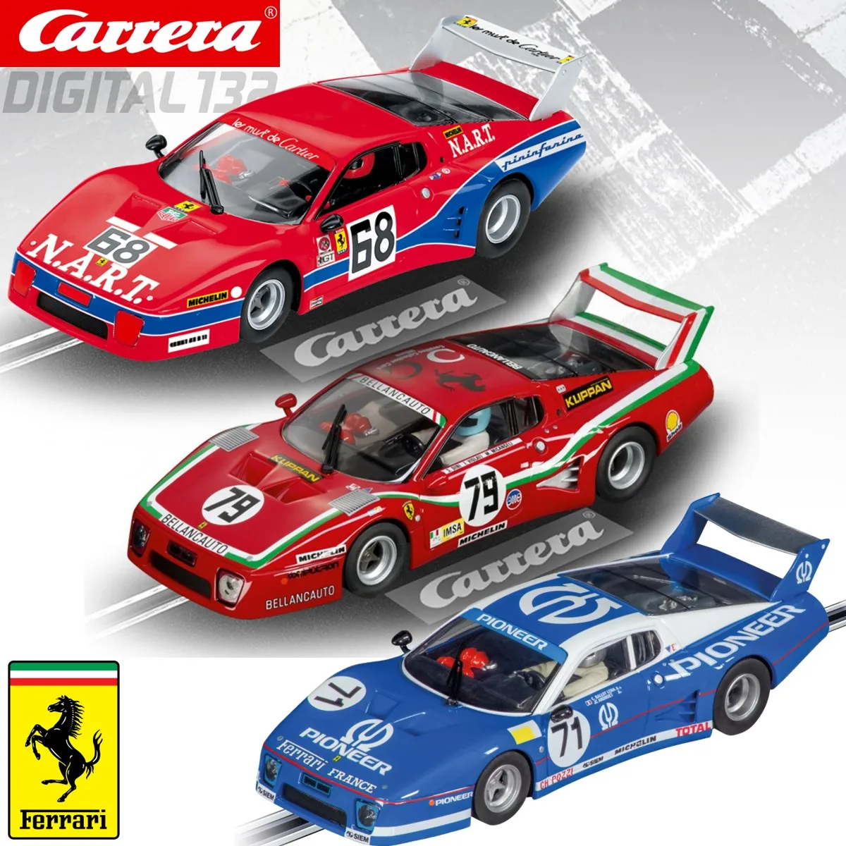 Carrera slot carro digital132 30576 ferrari 512 bb lm nart no.68 ...