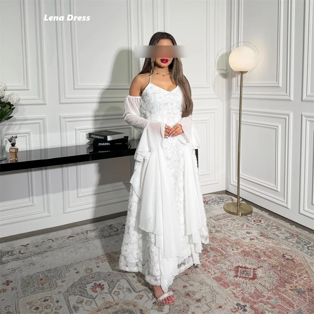 Lena Floral Lace Luxurious Women's Evening Dresses Woman Elegant Party ...