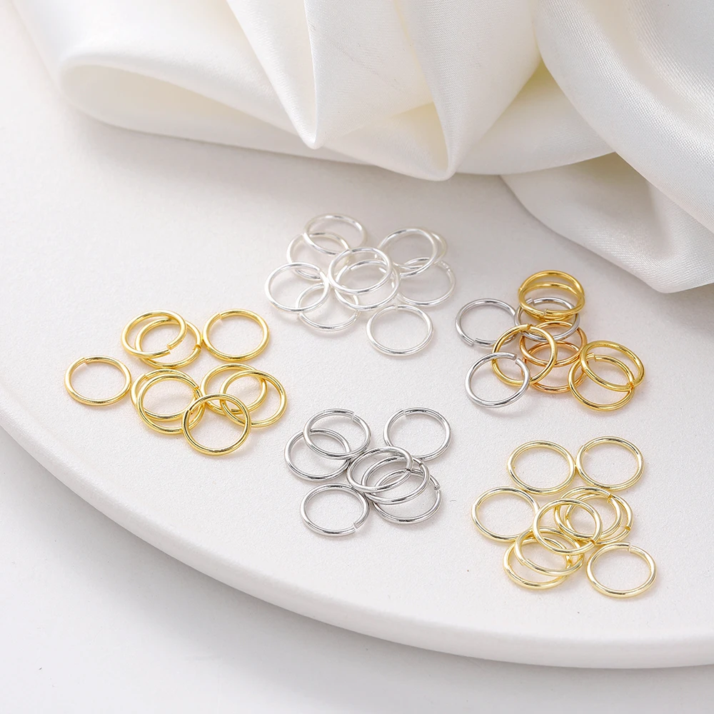 50-20Pcs-3-10mm-Gold-Plated-Metal-Open-Circle-Jump-Rings-Split-Rings ...