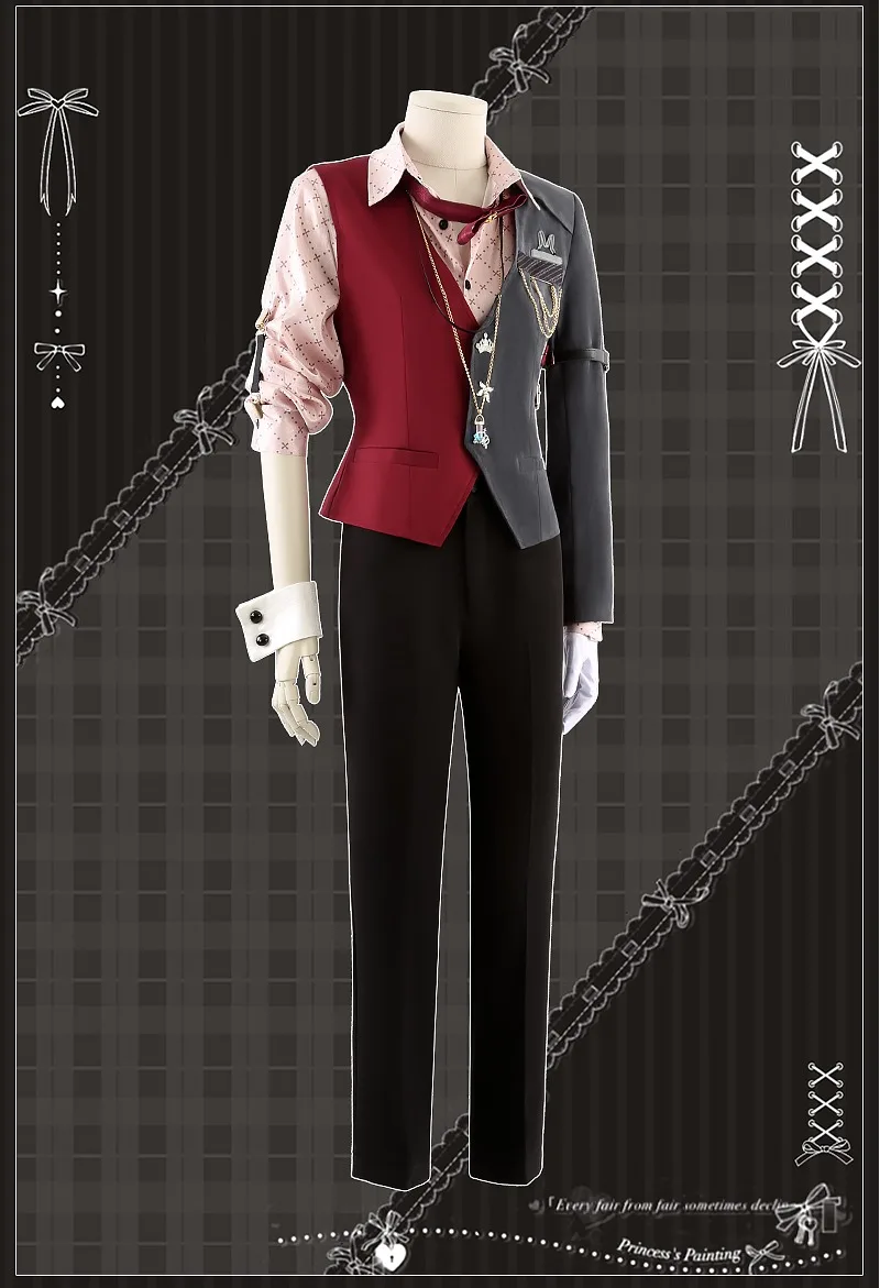 Game Nu Carnival Eiden Cosplay Costumes Party Suit Vest Shirt Pants ...
