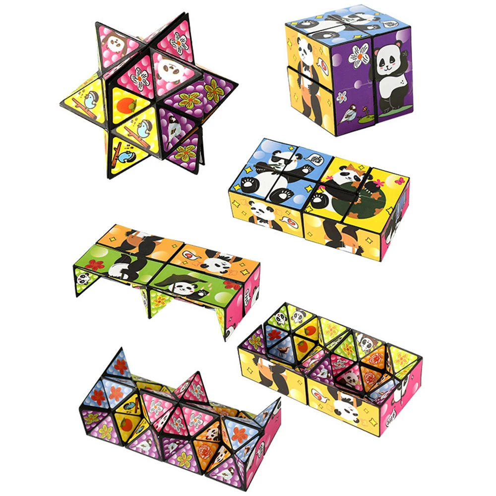 Panda Infinite Magic Cube Flipping Decompress Puzzle Three-Dimensional ...
