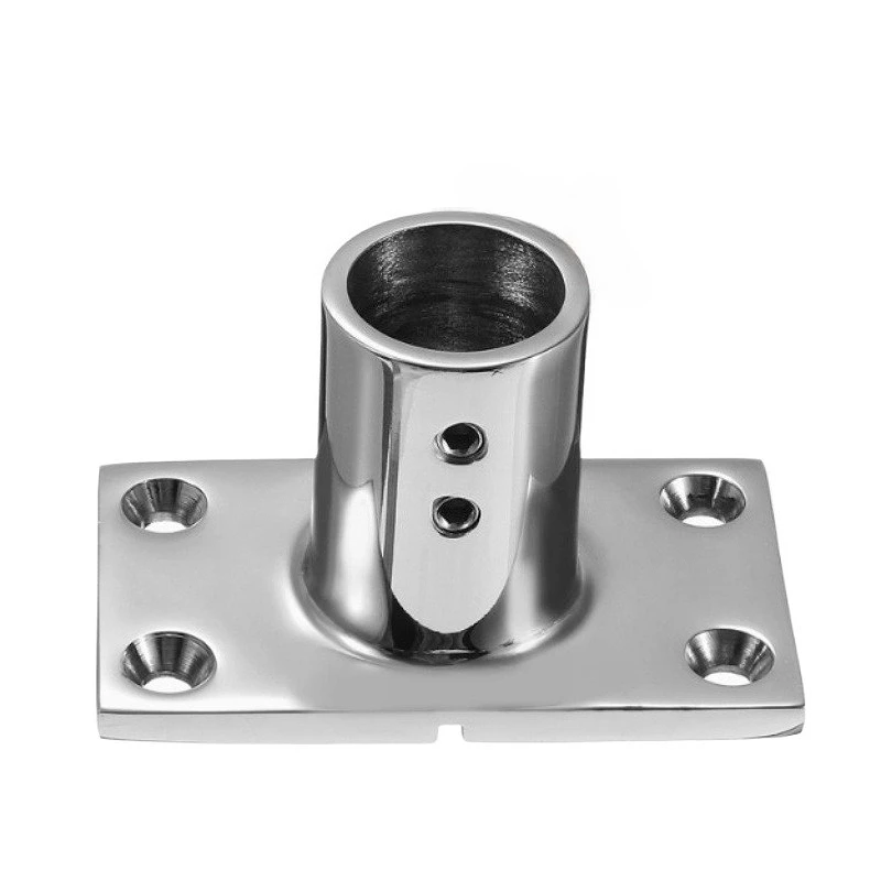1 Inch Rectangular Boat Hand Rail Fitting 90 Degree 316 Stainless Steel ...
