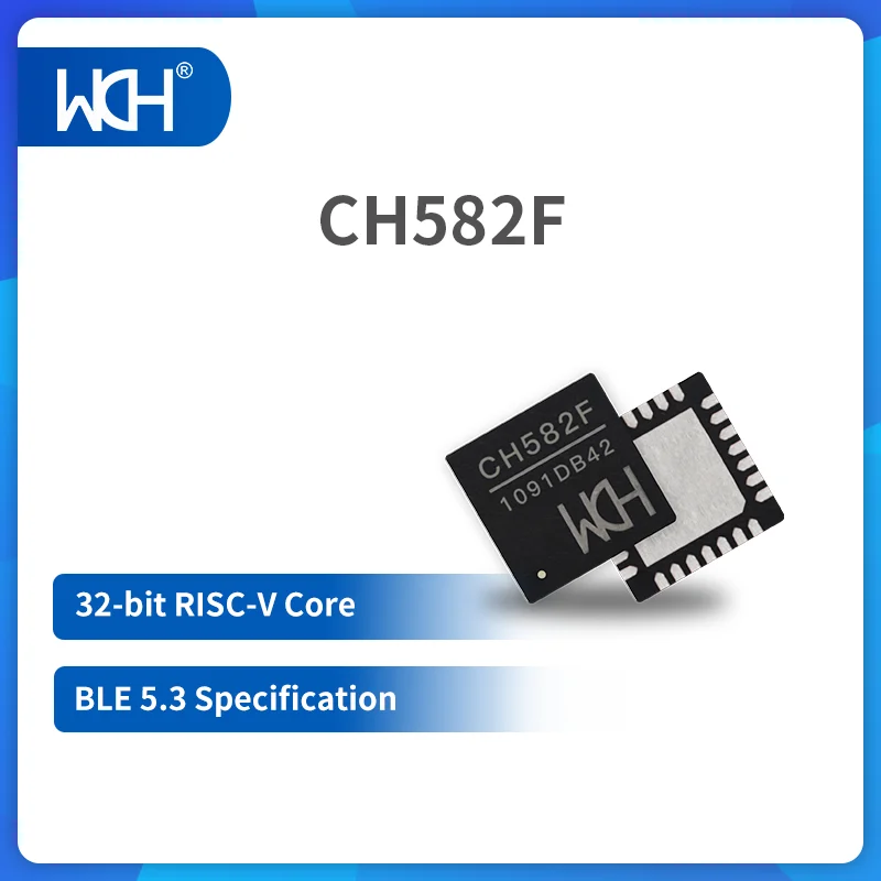CH582 BLE Bluetooth 5.3 RISC V MCU 2.4Ghz RF, 10 Buah/Lot| | - AliExpress