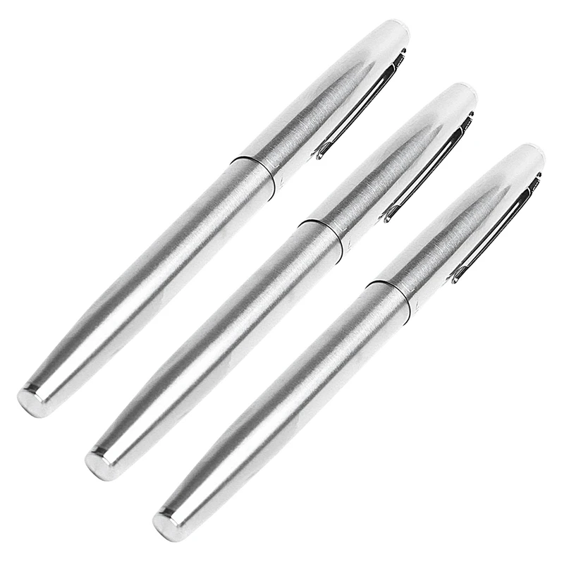 3X-Jinhao-911-Steel-Fountain-Pen-With-0-38Mm-Extra-Fine-Nib-Smooth ...