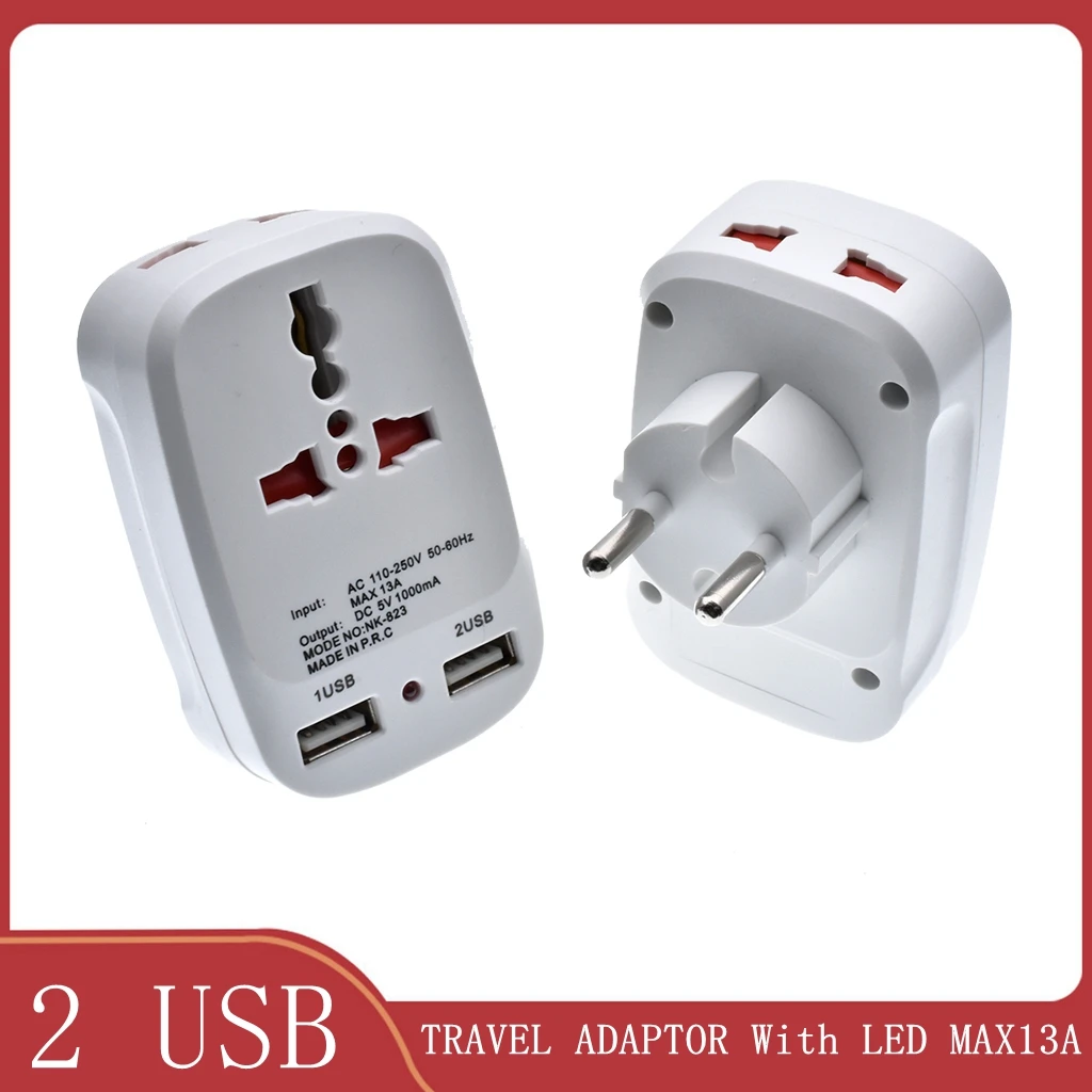 Universal-Internacional-Plug-Adapter-2-Porta-De-Carregamento-USB-World-Travel-AC-Power-Charger ...