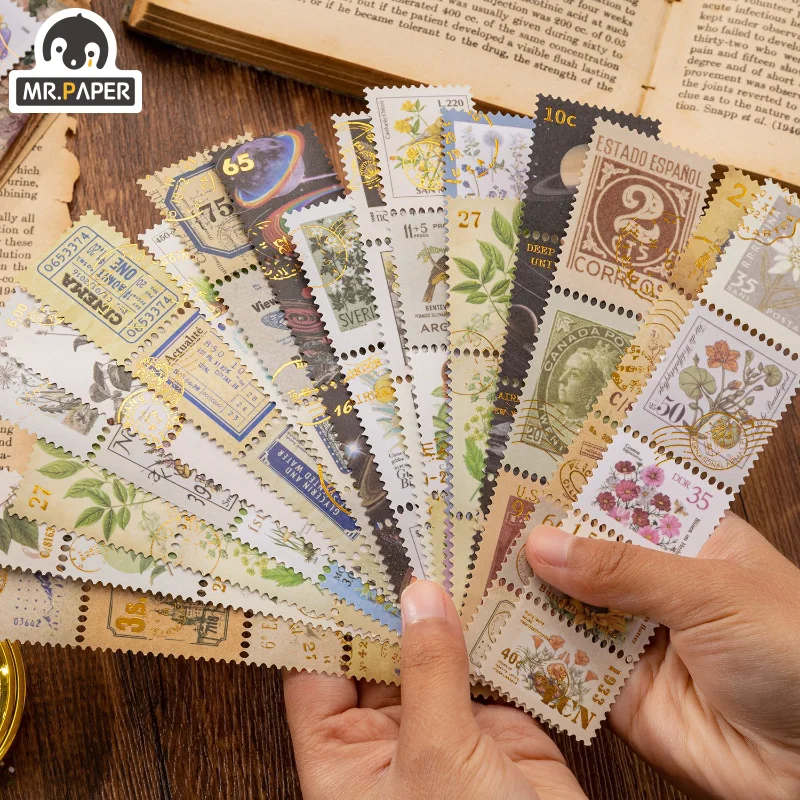 Mr-Paper-6-Projeto-40-P-s-Saco-Adesivos-Selo-S-rie-Gilding-Decora-o ...