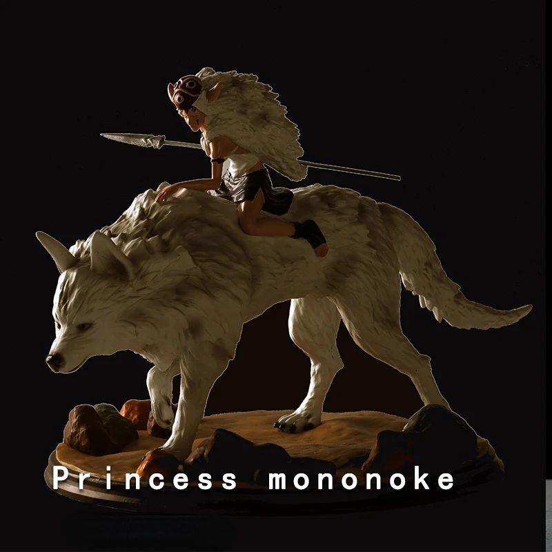 Hayao Miyazaki Mononoke Princess Joint Movable Resin Ornament Japanese ...