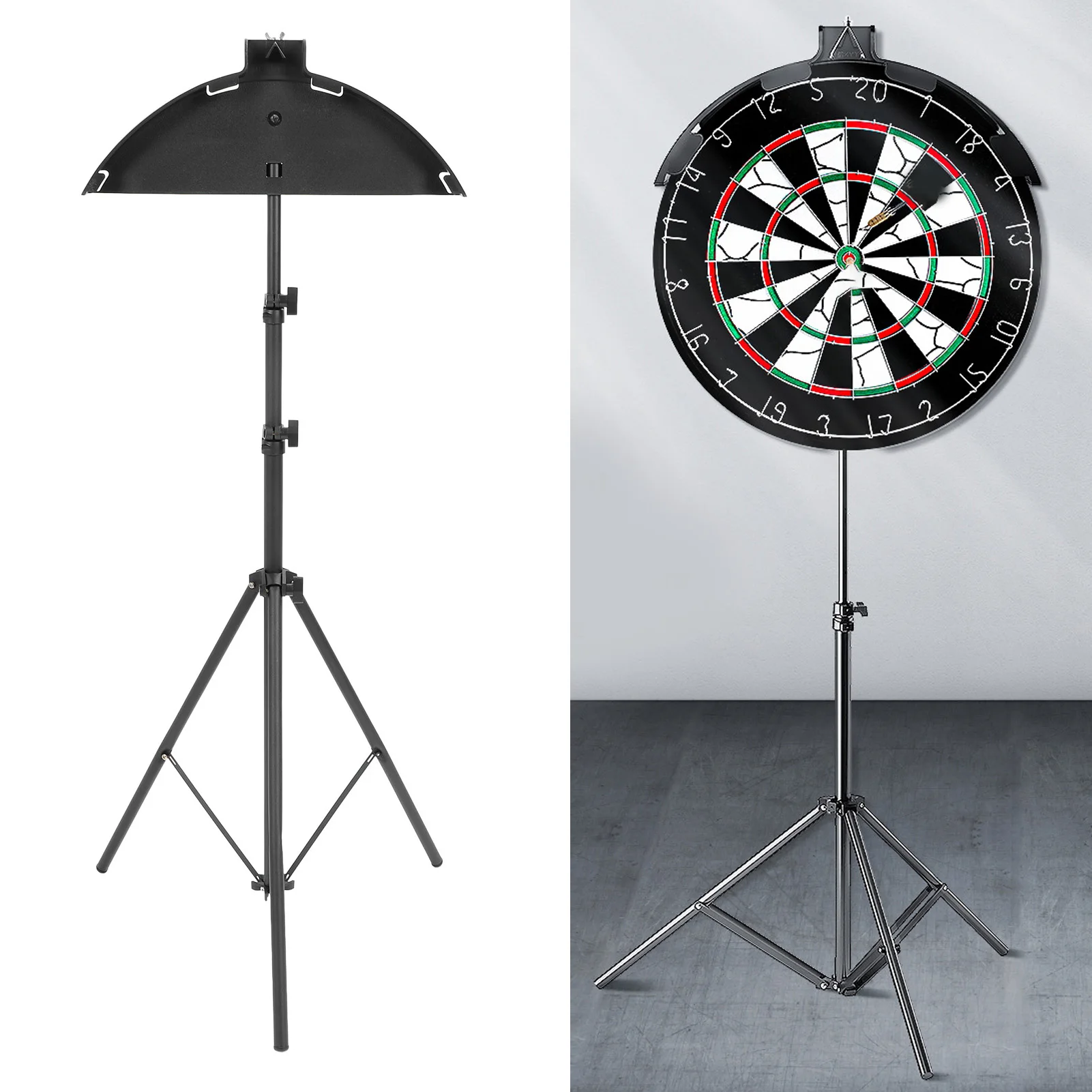 Dartboard Stand with Freestanding Tripod Foldable Heavy Duty Easy To ...