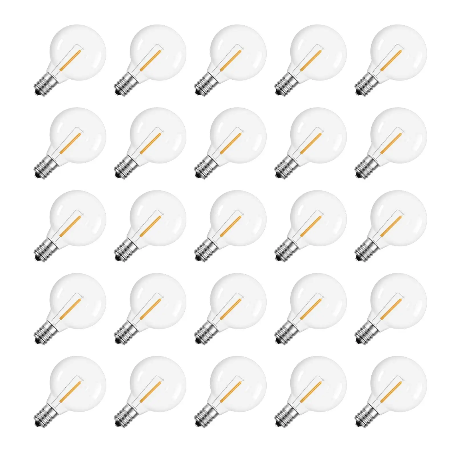 25-Pcs-G40-LED-String-Light-Bulb-LED-Lamps-Tungsten-LED-Bulbs-E12-Base ...