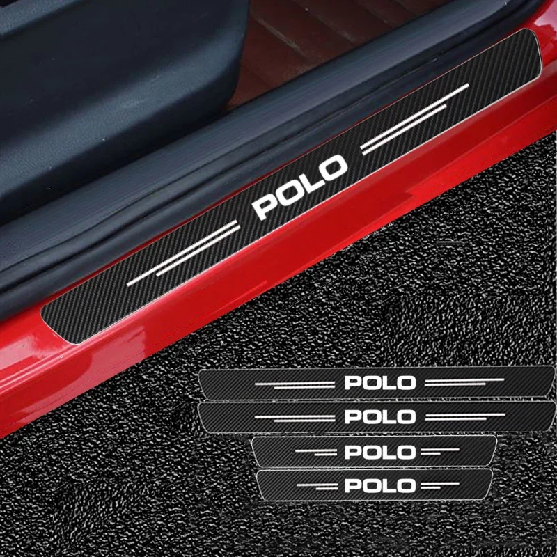 Carbon-Fiber-Anti-Scratch-Scuff-Pedal-para-carro-Porta-Sill-Protector ...