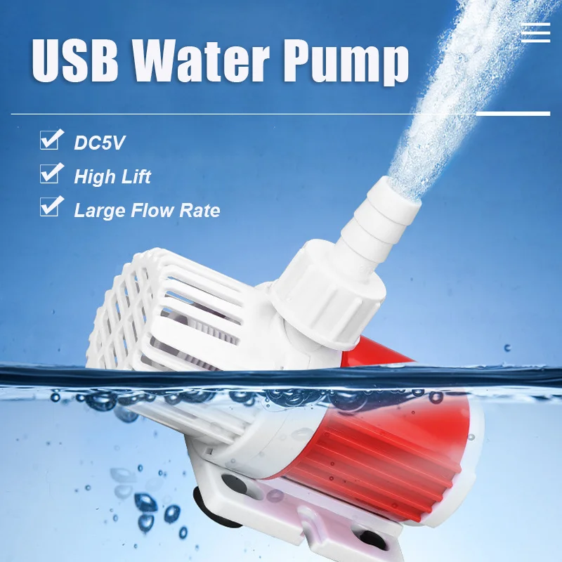 DC-5V-USB-Water-Pump-500L-H-USB-Brushless-Submersible-Pump-Machine-Home ...