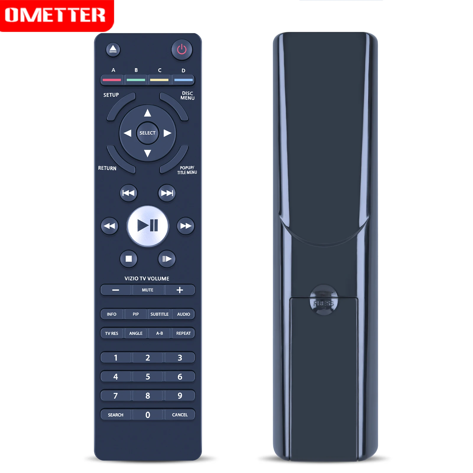 VR7A Replacement Remote Control for Vizio Blu-ray DVD Player VBR220 ...