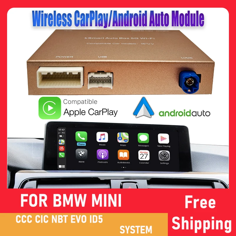 Car Intelligent System Wireless Apple CarPlay Android Auto Module For ...