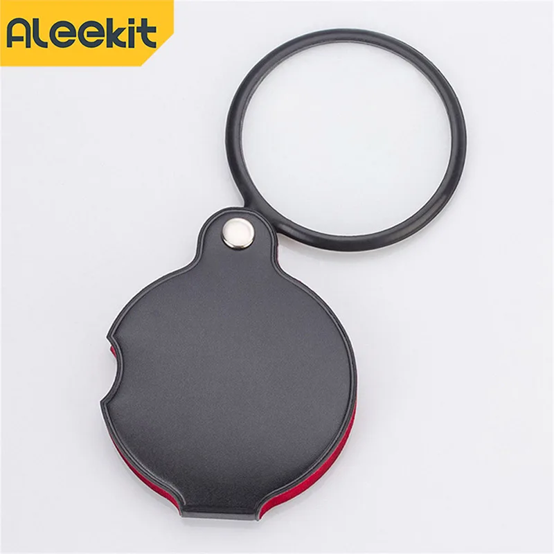 Mini Magnifier 8x Foldable Pocket Magnifier Portable 50mm Jewelry ...