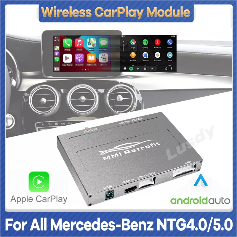 Wireless Apple Carplay Module for Mercedes Benz A B C E CLS GLE GLA GLC ...