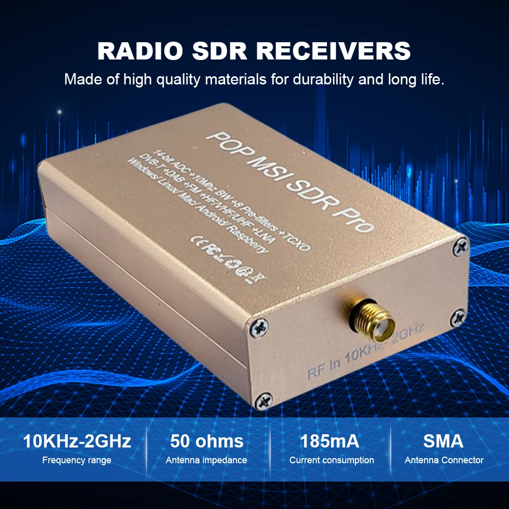 POP-MSI-SDR-Pro-Software-Defined-Radios-14Bit-SDR-Receiver-Antenna-Kit ...