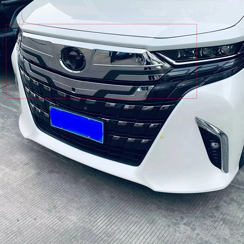 For Toyota Alphard 40 Series 2023 2024 ABS Chrome Front Hood Bonnet ...