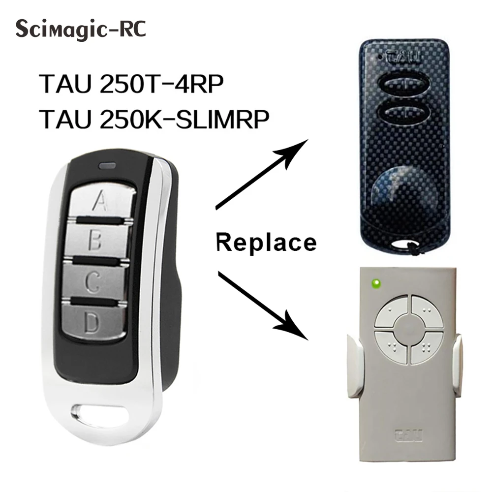For Tau 250t 4rp Tau 250k Slimrp Tau 433.92mhz Remote Control Clone Tau Command Garage Rolling ...