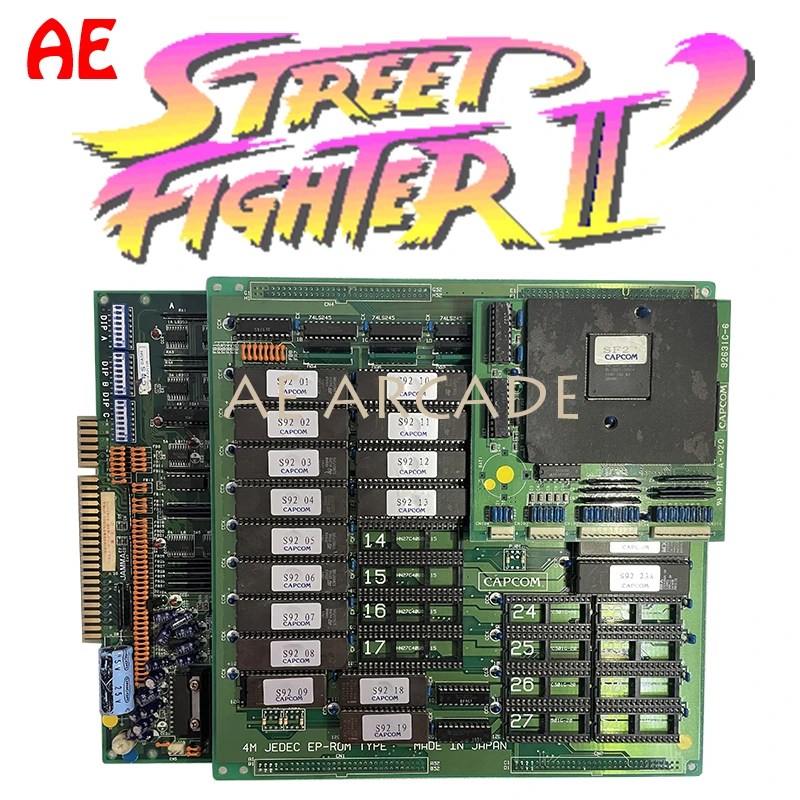 Capcom Cps1 3 Floors Pcb Arcade Motherboard 1941/dynasty Wars/street Fighter Ii/lost Worlds ...